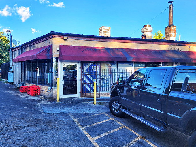 The unassuming brick exterior of LC's Bar-B-Q looks exactly like what barbecue dreams are made of—no frills, just smoke signals beckoning the hungry to enter. 