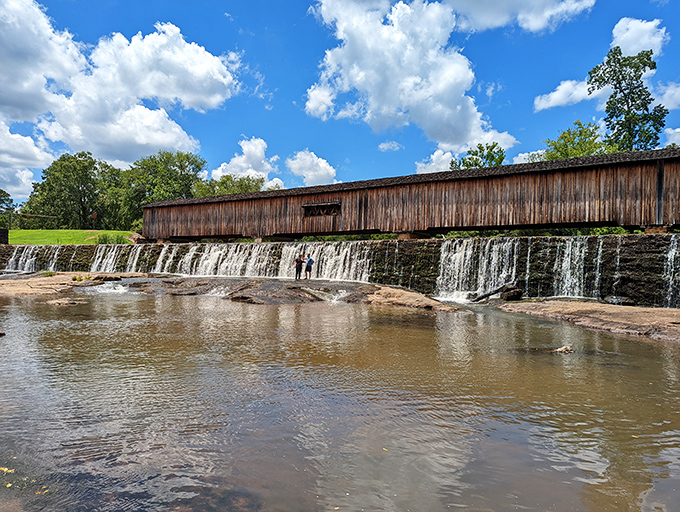 Where rushing waters meet historic craftsmanship—Watson Mill Bridge stands as Georgia's longest covered bridge, offering a postcard-perfect scene in any season.