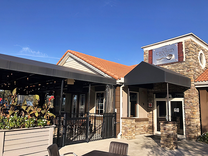 The unassuming exterior of The Crooked Spoon hides culinary treasures within, like finding a rare vinyl record in a plain sleeve. Gastronomic adventures await.