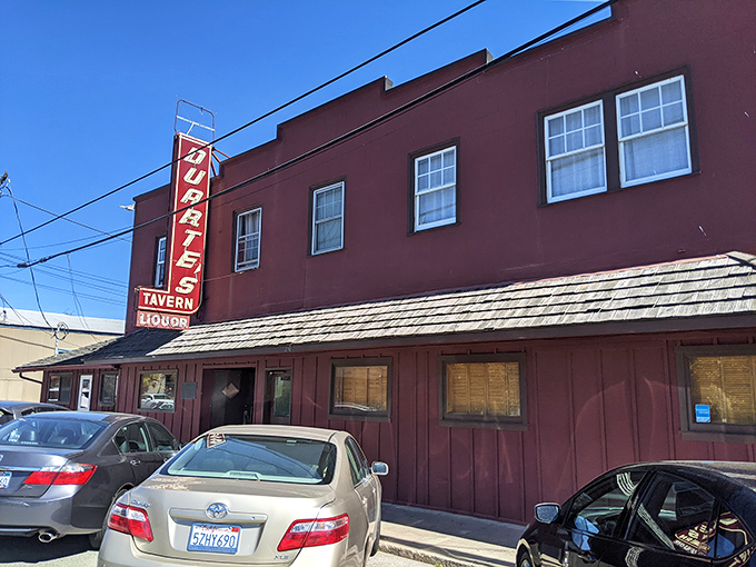 Duarte's iconic burgundy exterior with its vintage neon sign isn't trying to impress anyone, which is precisely why it impresses everyone who visits.