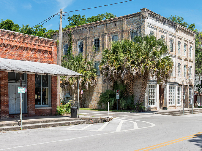 Cholokka Boulevard's historic brick buildings stand as time capsules, where Spanish moss-draped palms and vintage storefronts create Florida's most charming main street.