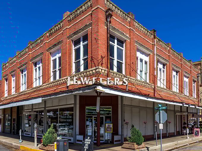 Brick and mortar meets small-town charm at this historic jeweler's storefront, where time seems to move at a more civilized pace.