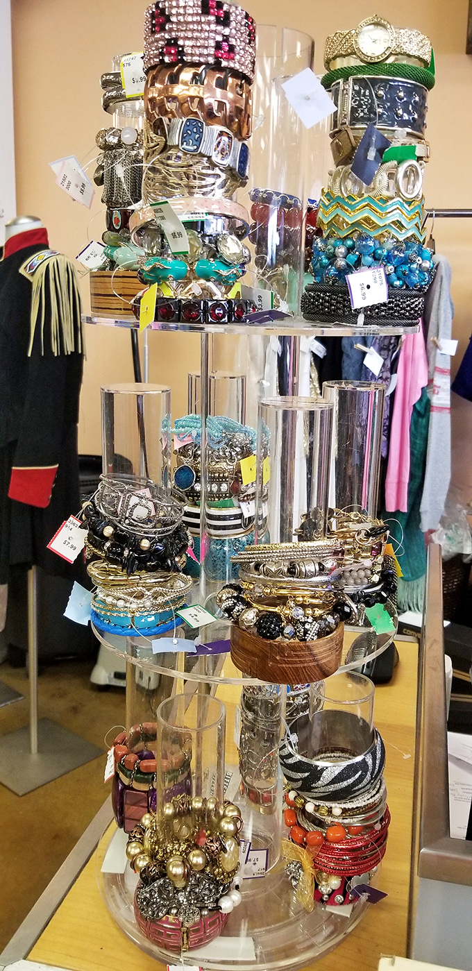 Bracelet towers that would make any accessory lover weak in the knees. Stack 'em high, wear 'em proud, and nobody needs to know the price.