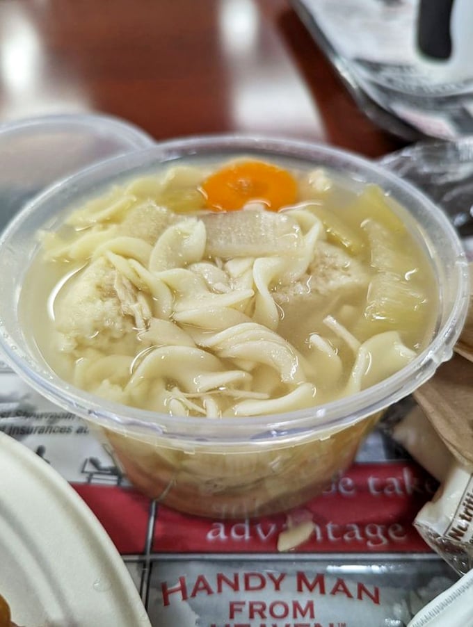 Chicken soup with actual chicken and hand-made matzo balls—the Jewish penicillin your grandmother prescribed wasn't just folklore, it was science.