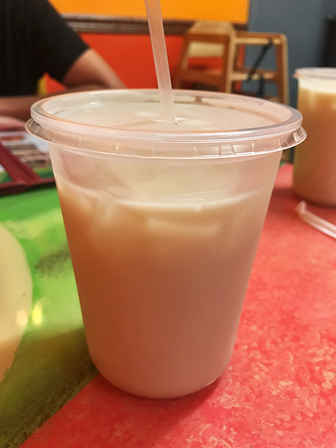 The horchata at La Sierra is like dessert in a cup – cinnamon-kissed, refreshingly cold, and the perfect counterpoint to spicy dishes.