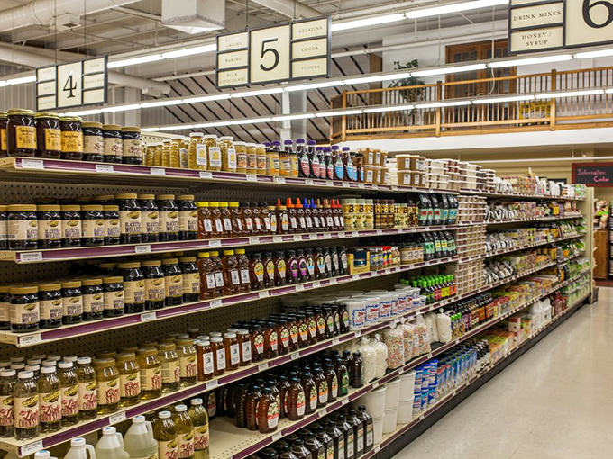 The honey and syrup aisle—where breakfast possibilities expand exponentially and pancakes across Delaware dream of their destiny.