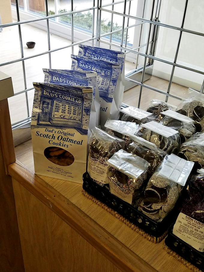 Beyond chocolate, Rheb's offers other sweet companions like Dad's Cookies—proving that in the world of treats, diversity is delicious.