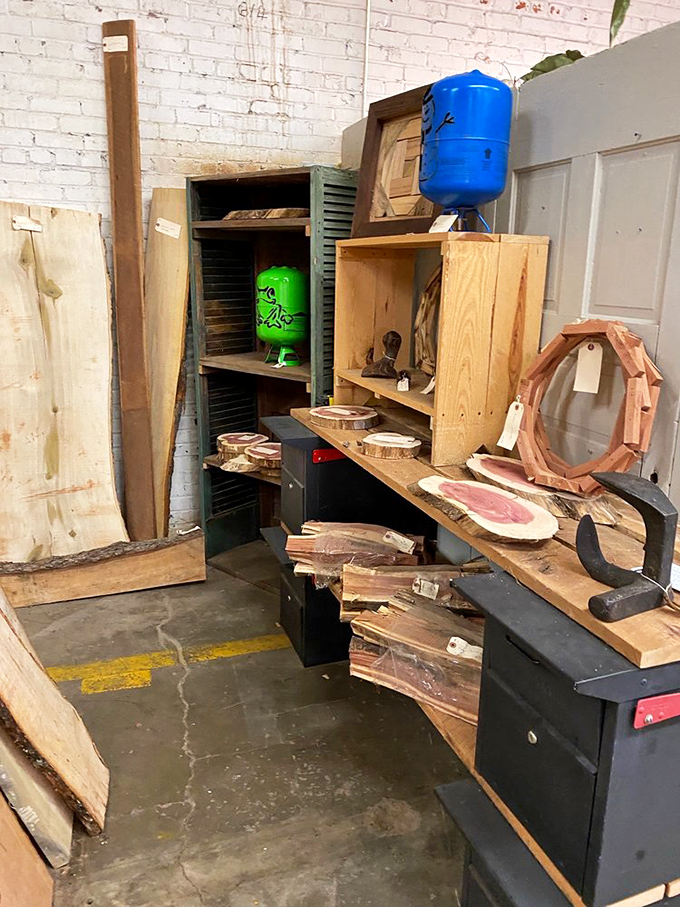 Reclaimed wood finds new purpose in The Depot—these rustic pieces aren't just materials, they're storytellers waiting for their next chapter.