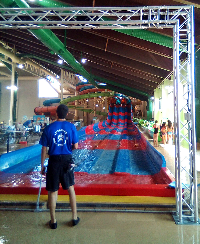 Basketball in water—because regular basketball wasn't challenging enough. Try making a three-pointer while treading water! 