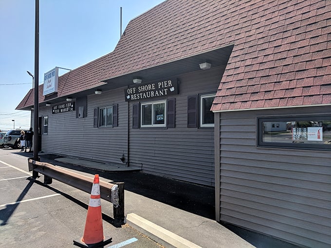 "Got Fish?" asks the sign. The answer at Off Shore Pier is always a resounding, satisfying "YES!"