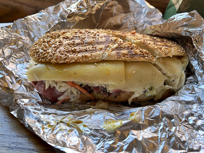 Chipotle and pastrami—a match made in sandwich heaven that'll make your taste buds do a happy dance.