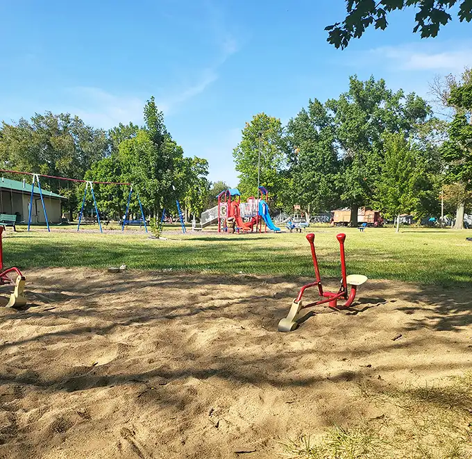 Arthur Community Park offers simple pleasures that remind us kids once survived—even thrived—without screens, just sunshine and seesaw diplomacy.