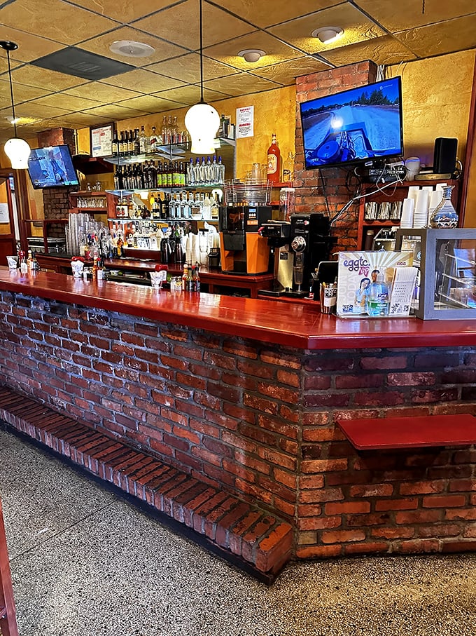 This brick-lined bar doesn't just serve drinks; it's command central for coffee perfection and brunch-time libations that make mornings better.