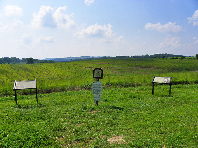 This unassuming field was once the site of a pivotal Civil War battle. Standing here, you can almost hear the echoes of history across the rolling Kentucky landscape.