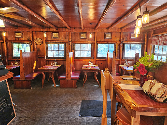 Booth seating that invites you to settle in and stay awhile—the kind of place where breakfast conversations stretch pleasantly into lunch.