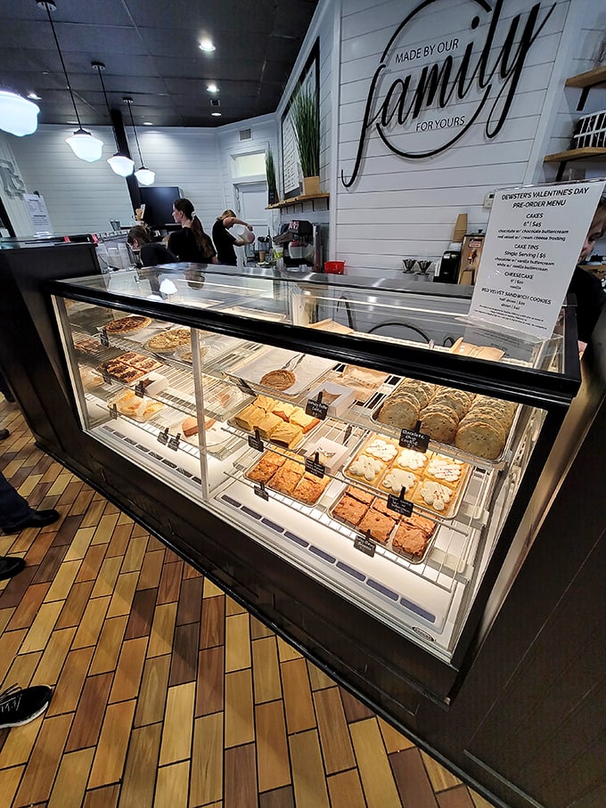 The bakery case tempts with cookies, brownies, and pies that could stand alone as destinations but somehow become even better as ice cream companions.