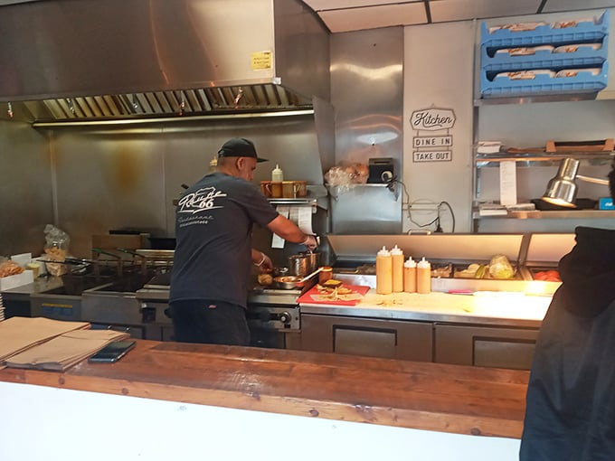 The kitchen's organized chaos is a beautiful thing to behold—where short-order magic happens without pretense or fuss.