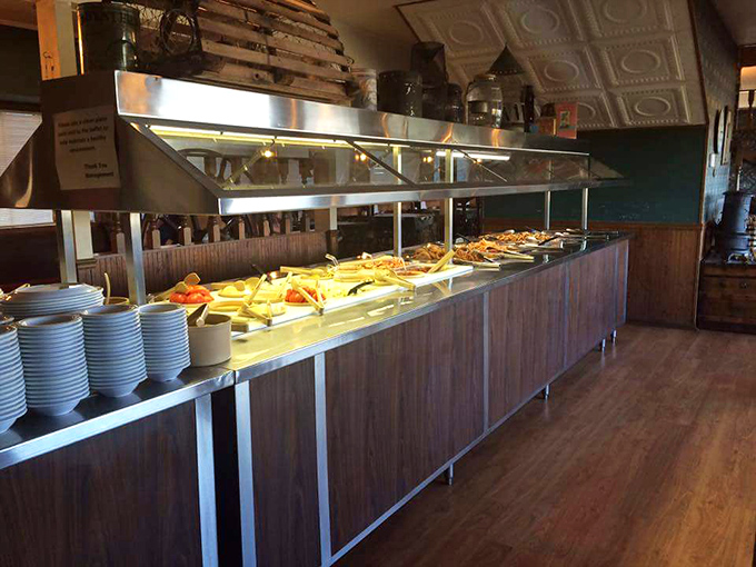 The buffet line at Dondie's—where self-control goes to die and "I'll just have a little more" becomes your mantra.
