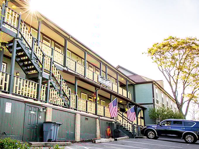 This historic hotel has welcomed guests since horses were the preferred parking option. Those balconies have stories to tell.