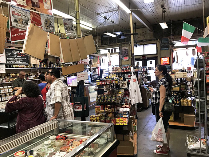 The grocery-store-turned-sandwich-mecca maintains its humble charm with wooden shelves filled with imported treasures that transport you straight to Palermo.