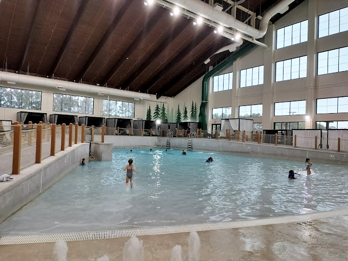 The wave pool offers all the fun of ocean waves without the sand in uncomfortable places – a win-win in my vacation book.