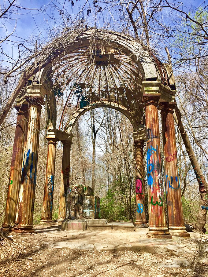 The iconic dome structure catches morning light, its weathered columns supporting not just architecture but generations of local legends.