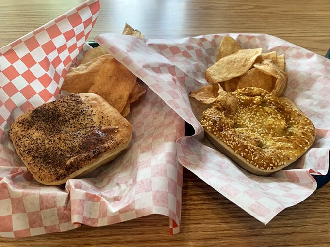 Two pies walk into a bakery... and straight into my heart. The sesame-topped beauty is particularly flirtatious.