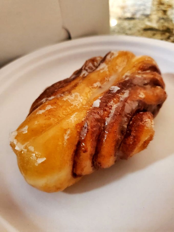 Behold the butterfly roll – where cinnamon, sugar, and dough perform a delicate dance of breakfast perfection.