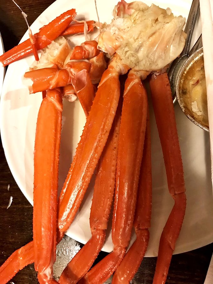 Crab legs so impressive they deserve their own zip code. This isn't just seafood—it's the reason people suddenly develop remarkable dexterity with crackers and picks.