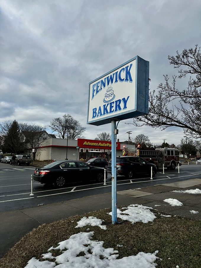 Even on cloudy days, the Fenwick sign shines bright – a blue and white landmark that's guided sweet-toothed pilgrims for generations.