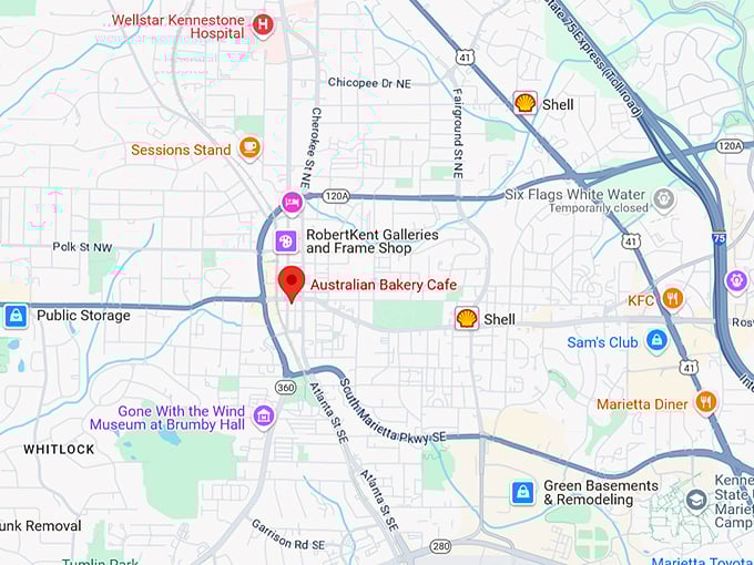 16. australian bakery cafe map