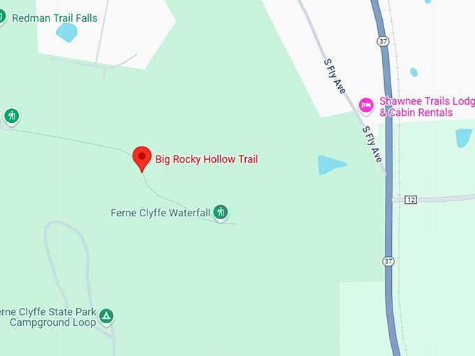 16. big rocky hollow trail map