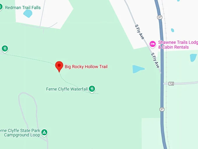 16. big rocky hollow trail map