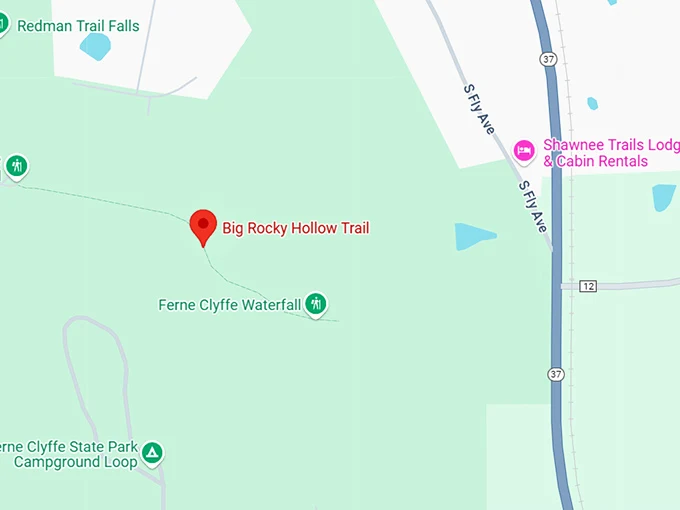 16. big rocky hollow trail map