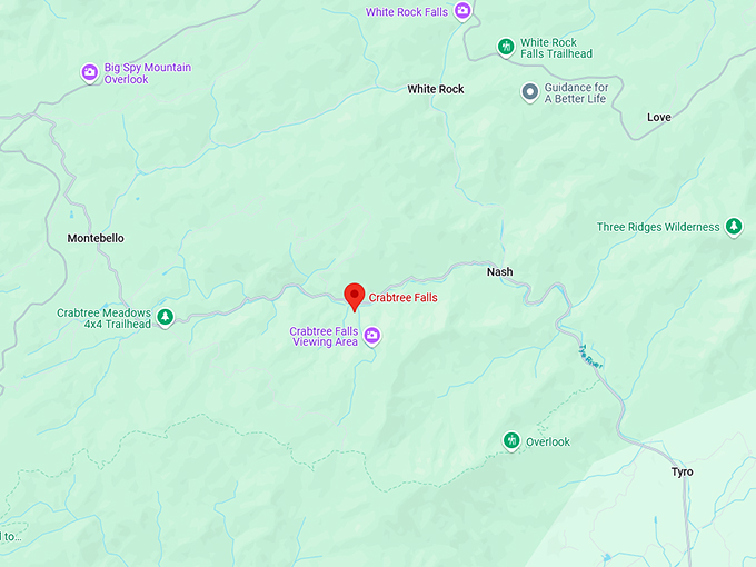 16. crabtree falls map