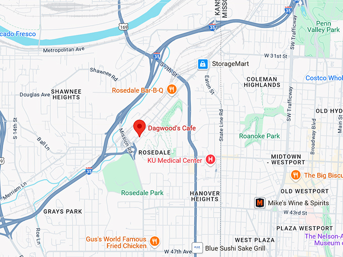 16. dagwood's cafe map