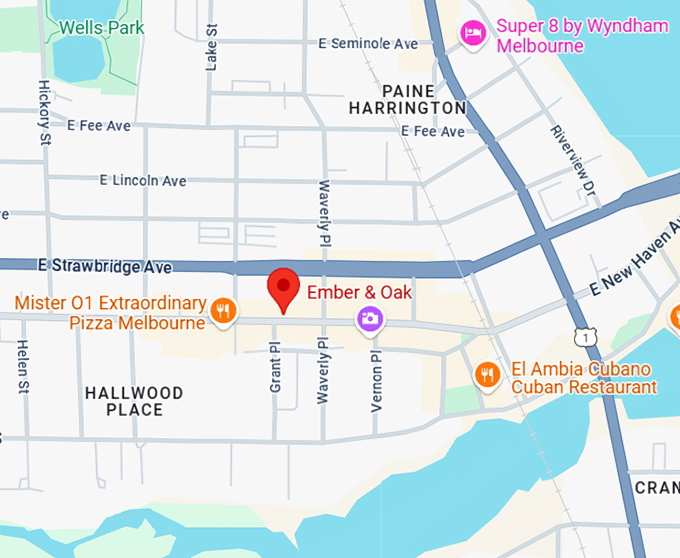 16. ember & oak map