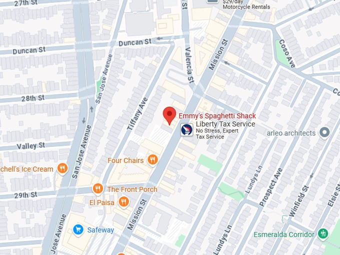 16. emmy's spaghetti shack map