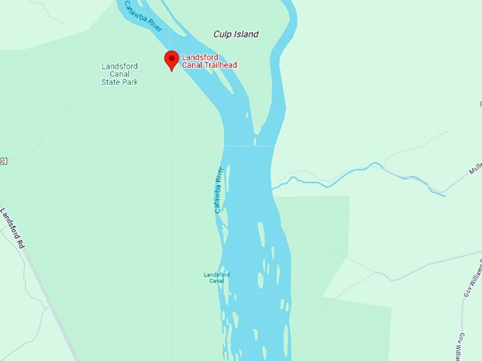 16. landsford canal trail map