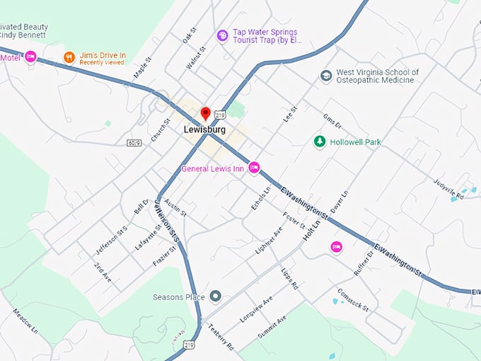 16. lewisburg map