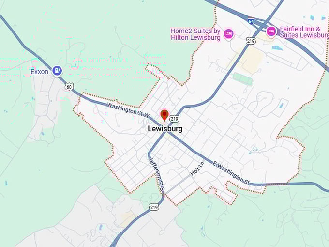 16. lewisburg map