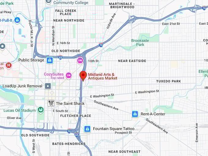 16. midland arts & antiques market map