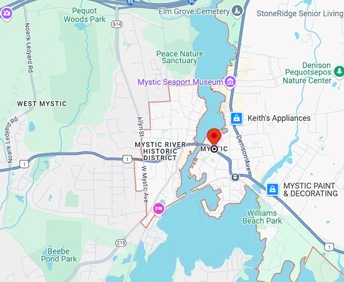 16. mystic connecticut map