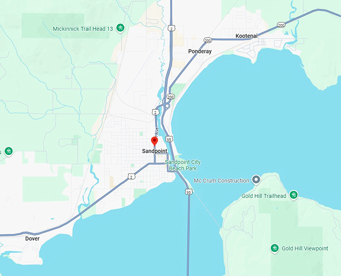 16. sandpoint map