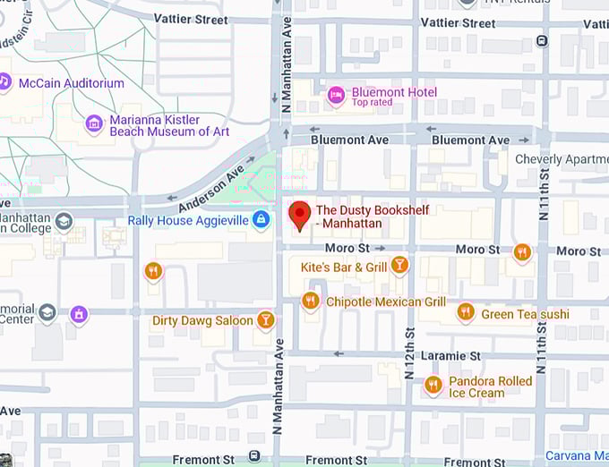 16. the dusty bookshelf manhattan map