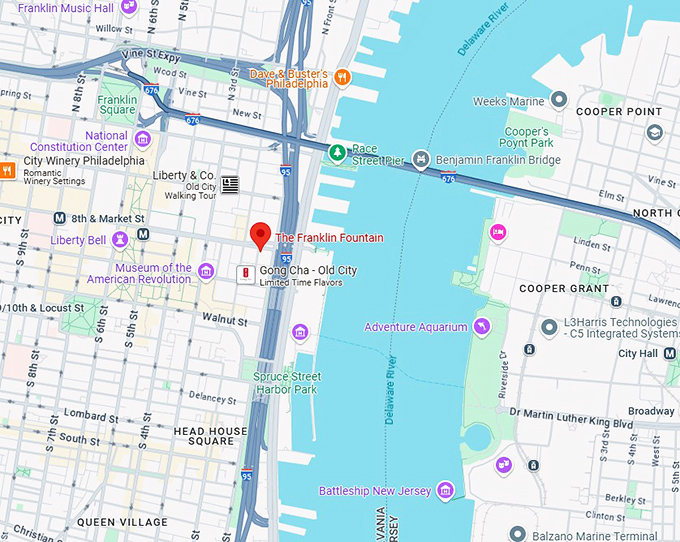 16. the franklin fountain map
