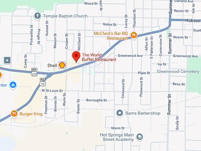 16. the world buffet restaurant map