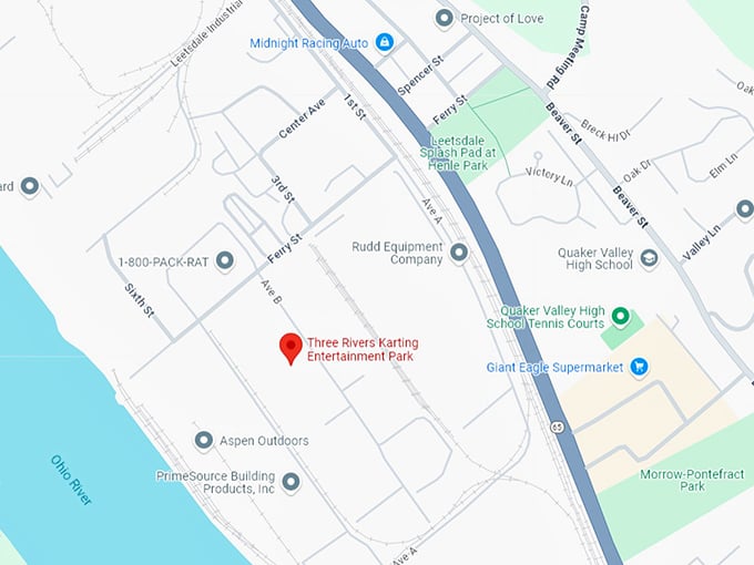 16. three rivers karting entertainment park map