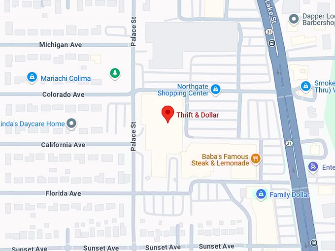 16. thrift & dollar inc map