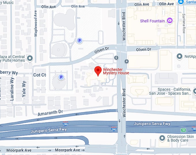 16. winchester mystery house map
